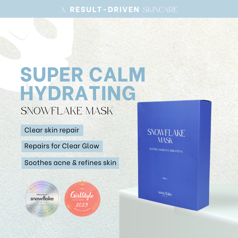 Snowflake Mask 10 pcs (1 box) - Reduce redness, hydrate skin ...